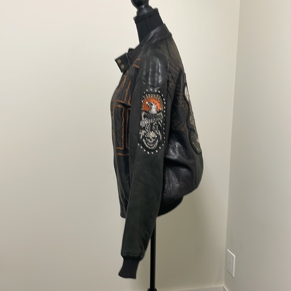 Ed Hardy | Jackets & Coats | Ed Hardy Vintage Leather Jacket | Poshmark